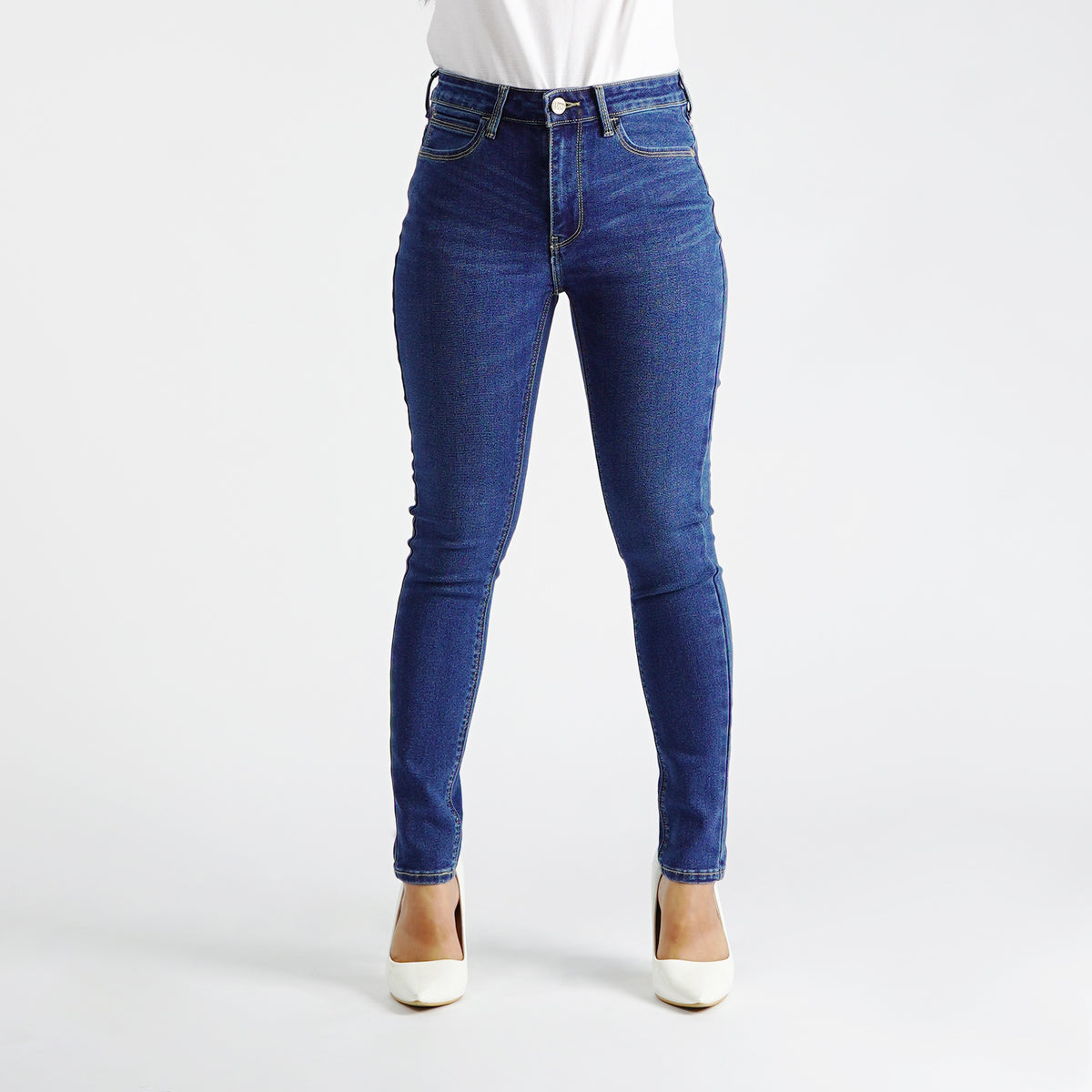 Stylistic Mr. Lee Ladies Basic Denim Pants for Women Trendy Fashion Hi