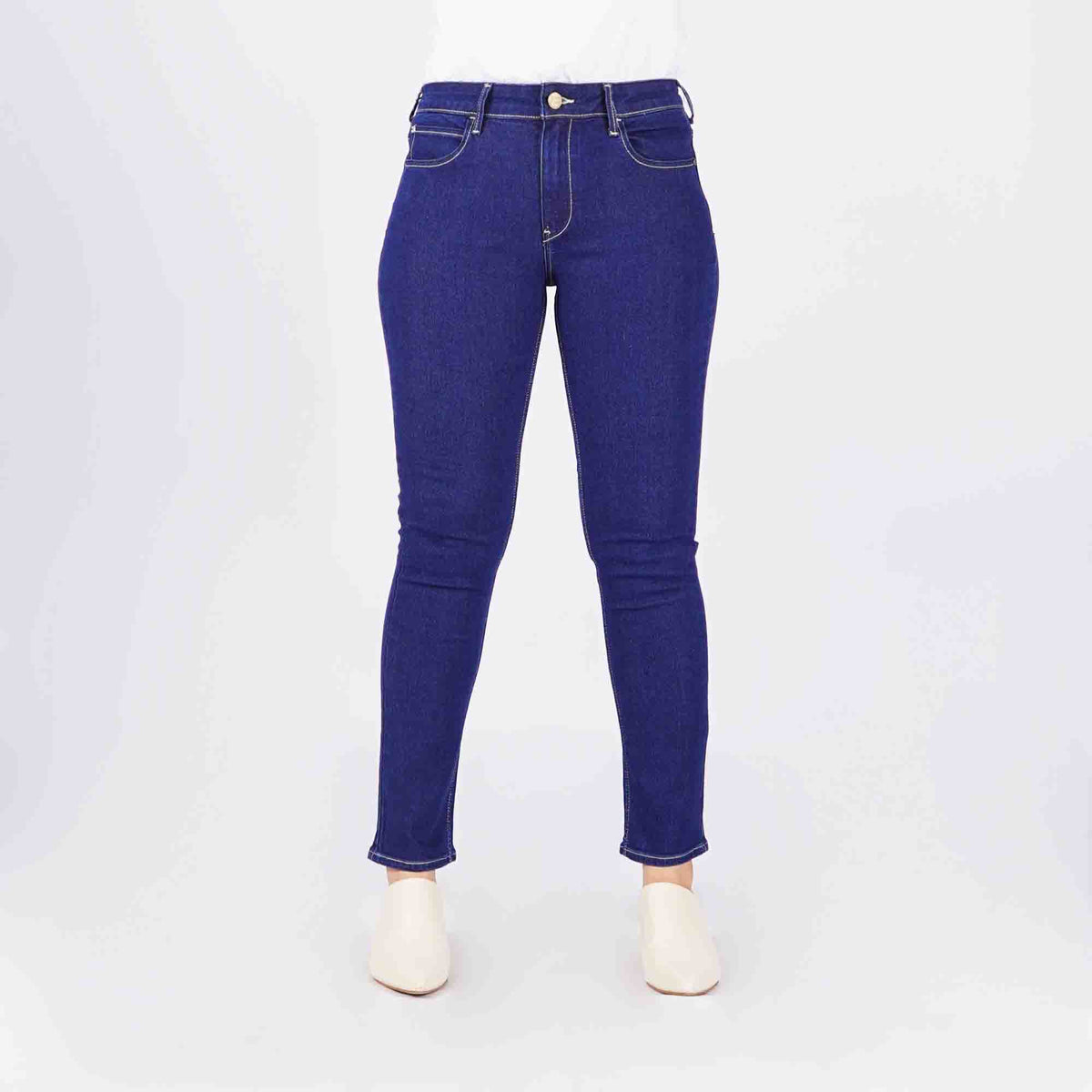 Stylistic Mr. Lee Ladies Basic Denim Pants Slim Fit 171578-U (Dark Sha
